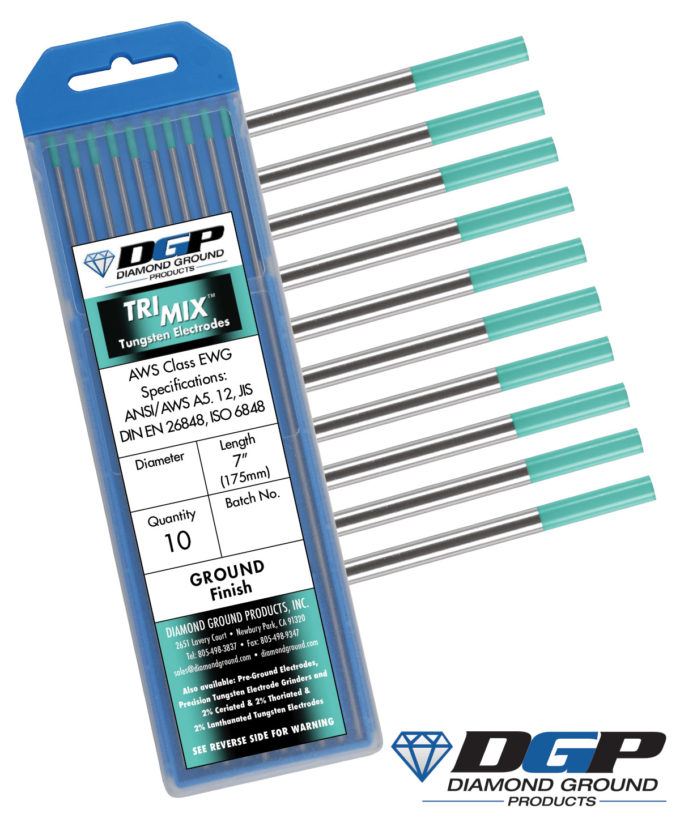 Tri-Mix Tungsten Electrodes | DGP Tri-Mix Tungsten | Turquoise Tri-Mix